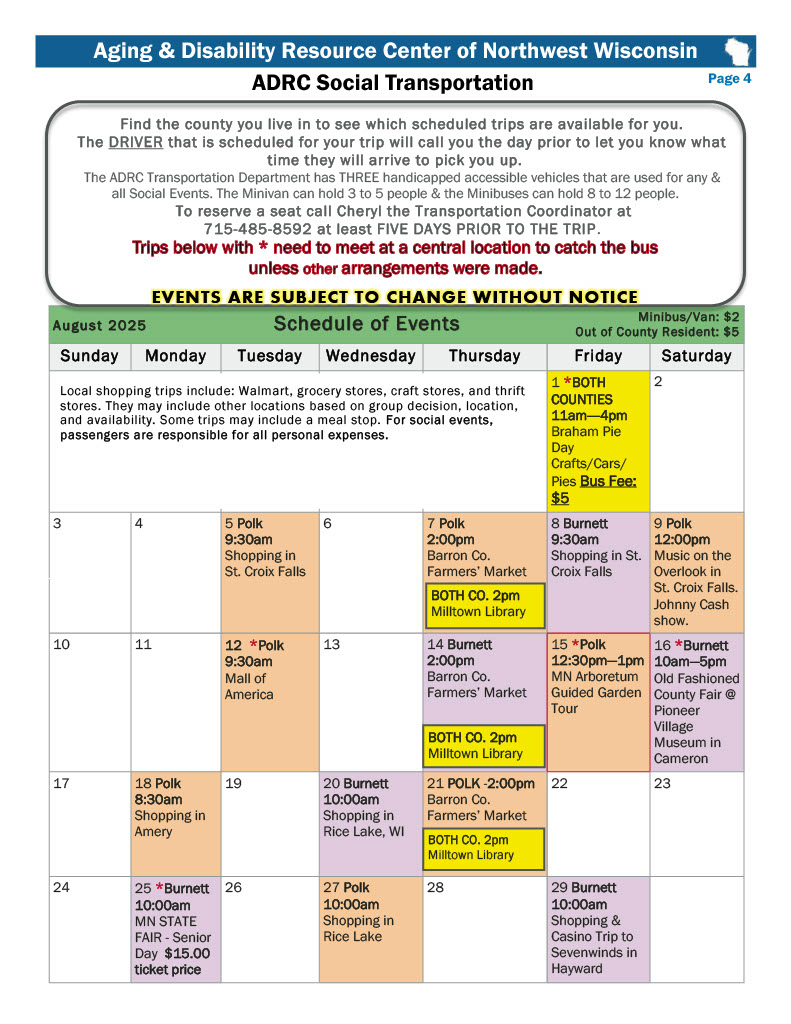 Social Transportation | ADRC of NW WI